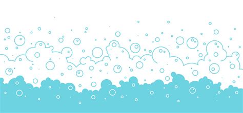 거품 거품 배경 라인 아트 목욕 비누 프레임 만화 샤워 물 패턴 세탁 투명 비눗물 추상 세척 벡터 일러스트 레이 션 구에 대한 스톡 벡터 아트 및 기타 이미지 Istock