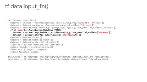 Developing A Ml Model Using Tf Estimator Ppt