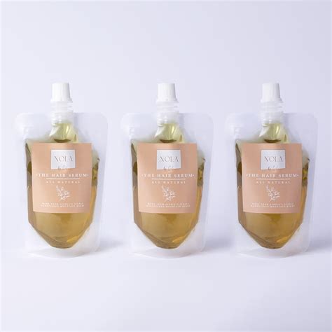 3x The Hair Serum Refill Eco Pouch Nola By Gala 100 Natural Hair