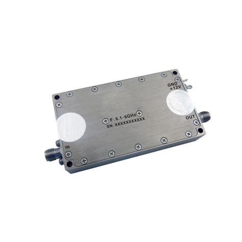 Ultra Wide Band Low Noise Amplifier From GHz To GHz With A Nominal DB Gain NF DB SMA