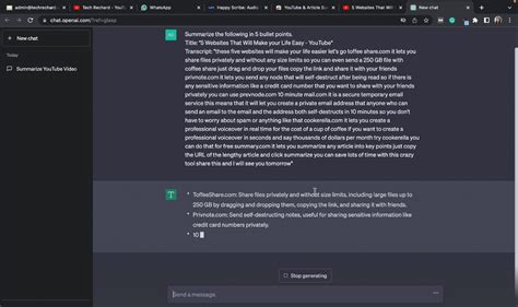 How To Summarize Any Video Using ChatGPT TechRechard