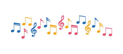 음표 패턴 라인 다른 휴일을위한 장식 요소 뮤지컬 경계선 축제 디자인 장식 음표에 대한 스톡 벡터 아트 및 기타 이미지 음표 노래 생일 Istock