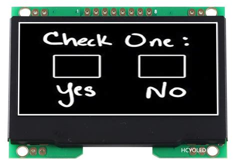 242 Inch Oled Module 128x64 Resolution Choice Of White And Support For