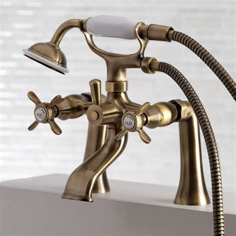 Kingston Brass Vintage Clawfoot Tub Faucet Package With Shower Combo
