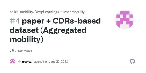 Paper Cdrs Based Dataset Aggregated Mobility · Issue 4 · Scikit