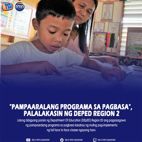 Pampaaralang Programa Sa Pagbasa Palalakasin Ng Deped Region 2 Rmn Networks