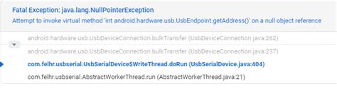 Usbendpointgetaddress Method Crashes The App · Issue 355 · Felhr85
