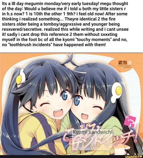 Its A Day Megumin Early Tuesday Megu Thought Of The Day Would U