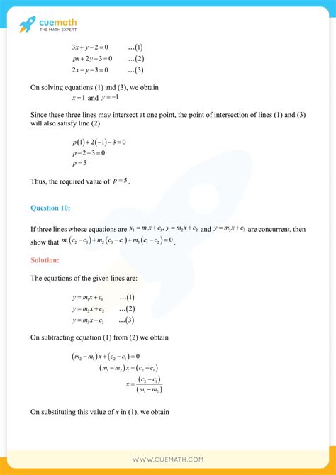 Ncert Solutions For Class 11 Maths Chapter 10 Straight Lines Miscellaneous Exercise