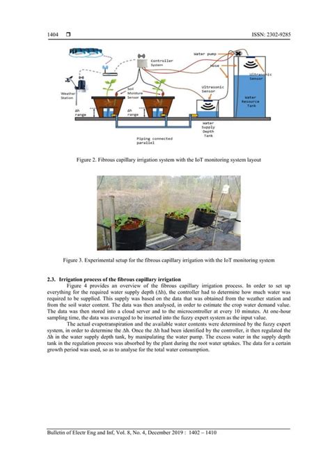 Advancement Of A Smart Fibrous Capillary Irrigation Management System With An Internet Of Things
