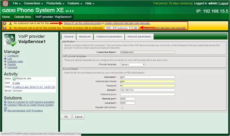 How To Setup Ozeki VoIP GSM Gateway 4 For Ozeki PBX