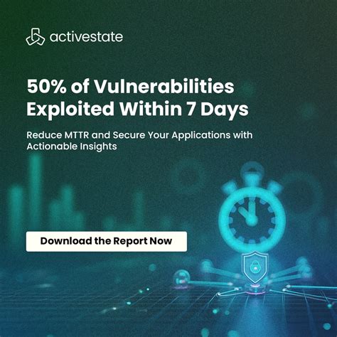 Activestate Did You Know That Over 50 Of Vulnerabilities Are Exploited Within 7 Days Of