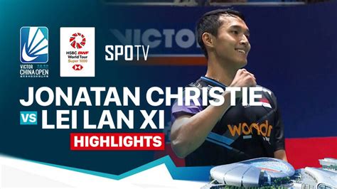 Jonatan Christie Ina Vs Lei Lan Xi Chn Highlights Victor China Open 2024 Mens Singles