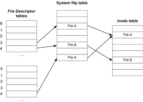 linux how can different file descriptors point to the same file in