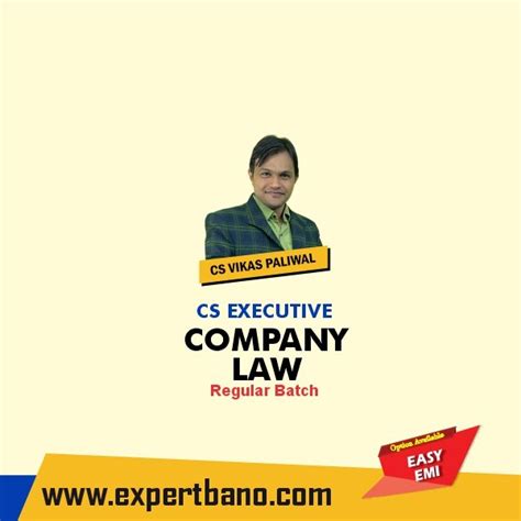 cs executive company law regular batch by cs vikas paliwal
