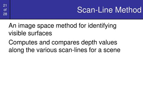 Ppt Computer Graphics 14 Surface Detection Methods Powerpoint