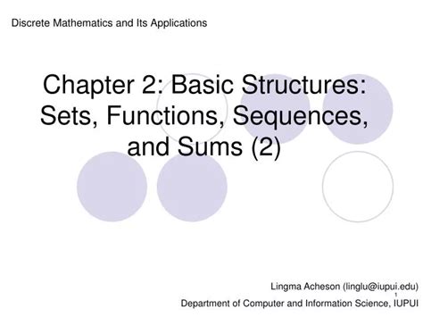 Ppt Chapter 2 Basic Structures Sets Functions Sequences And Sums