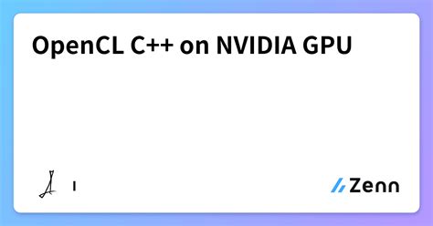 Opencl C On Nvidia Gpu