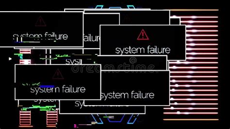 Application Error Alert Warning Attack On Screen World Map Loop Motion