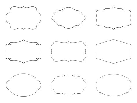 Premium Vector Vector Set Simple Frames Isolated On White Background