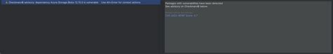 Vunerable Packages Detected Azurestorageblobs 12100 Is Vulnerable