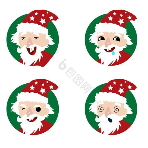 圣诞老人表情包下载 包图网