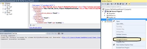generate xml when schema has multiple root node