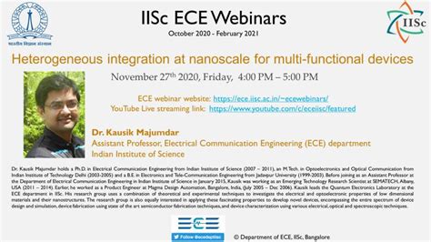 sarthak das on linkedin iisc ece webinar research paper science engineering acsnano…