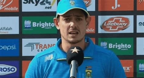 Ind Vs Sa Quinton De Kock Goes Into Brazing Pain After Making A