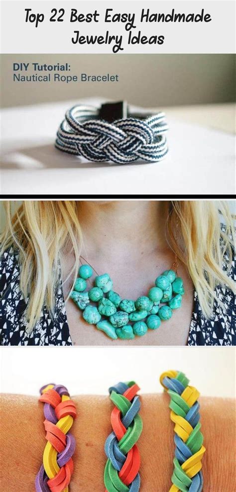 Top 22 Best Easy Handmade Jewelry Ideas Jewelrys In 2020 Easy Diy Jewelry Simple Beaded