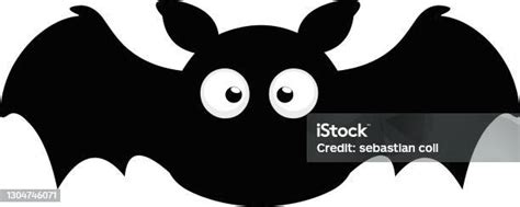 만화 캐릭터 박쥐 또는 검은 색의 뱀파이어의 실루엣의 벡터 일러스트 이모티콘 드라큘라 난에 대한 스톡 벡터 아트 및 기타 이미지