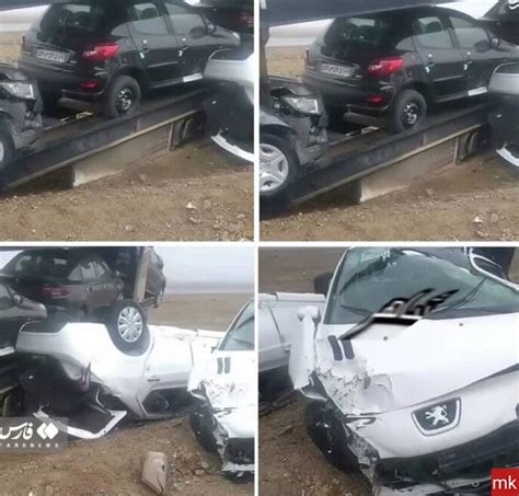 عکس تصادف ماشین ایران