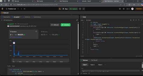 100daysofcode 100daysofcode leetcode palindrome twopointers