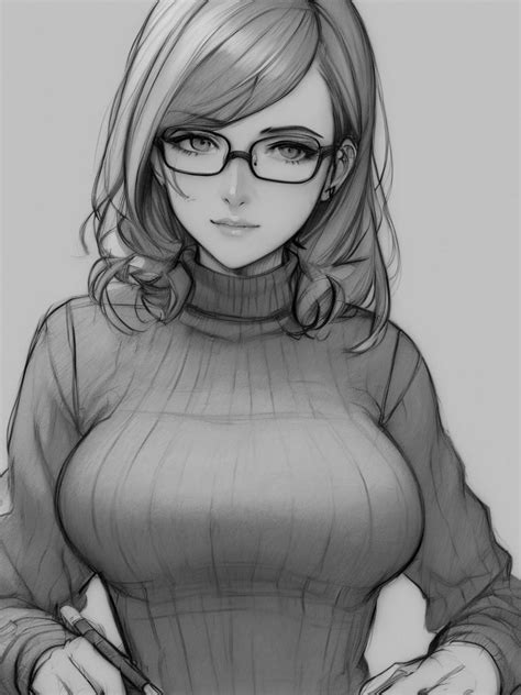 Girl With Glasses By A2a5 On Deviantart