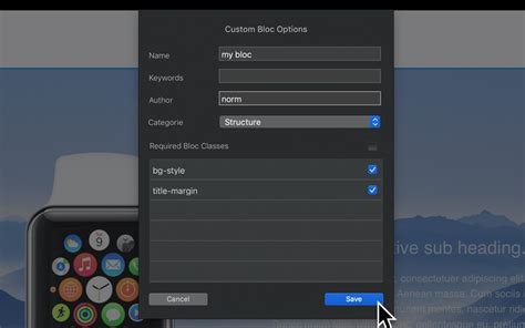 Custom Blocs Blocs User Documents Custom Blocs Blocs User Documents
