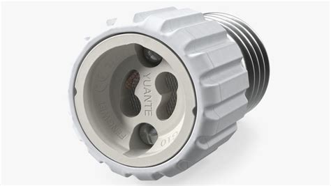 3d E27 Gu10 Light Socket Adapter Model Turbosquid 1870730