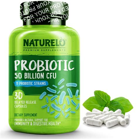 Probiotic Supplement Ultra Strength Probiotics 50 Billion Cfu 11 Strains No
