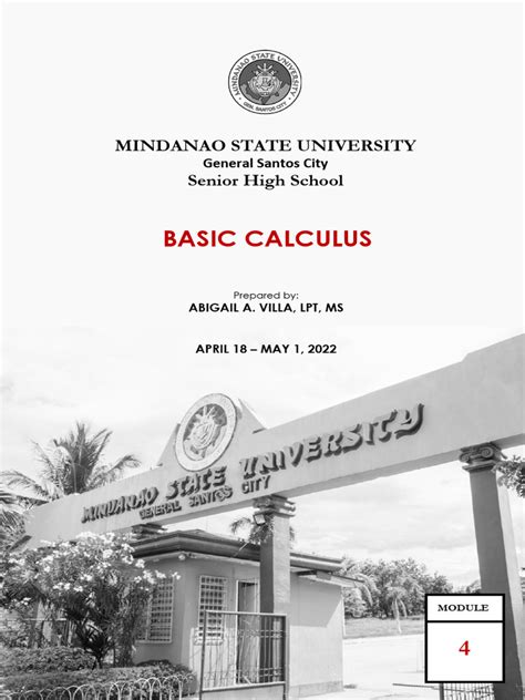 Basic Calculus Mod4 Pdf Calculus Tangent