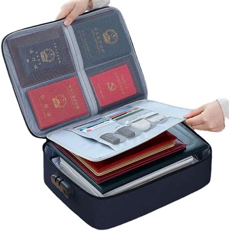 kroywen shock proof and waterproof document bag with safe code lock