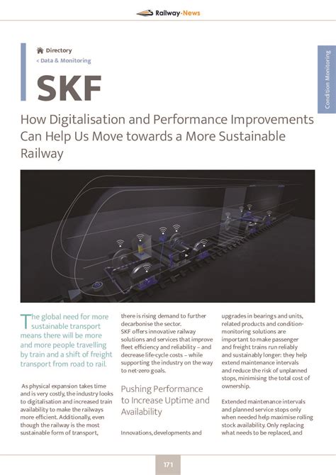 How Digitalisation And Performance Improvements Can Help Us Move Towards A More Sustainable Railway