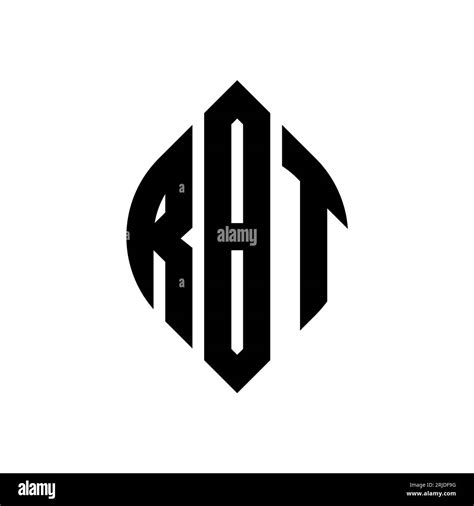Rbt Circle Letter Logo Design With Circle And Ellipse Shape Rbt