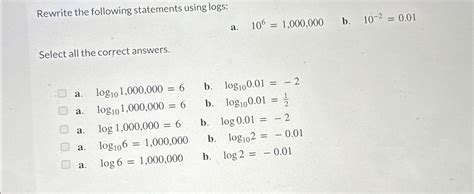 Solved Rewrite The Following Statements Using