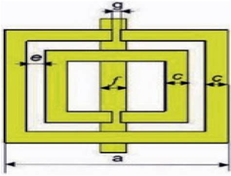 Structure Of Split Ring Resonator Srr Download Scientific Diagram