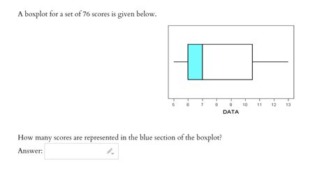 solved a boxplot for a set of 76 scores is given below 1 1