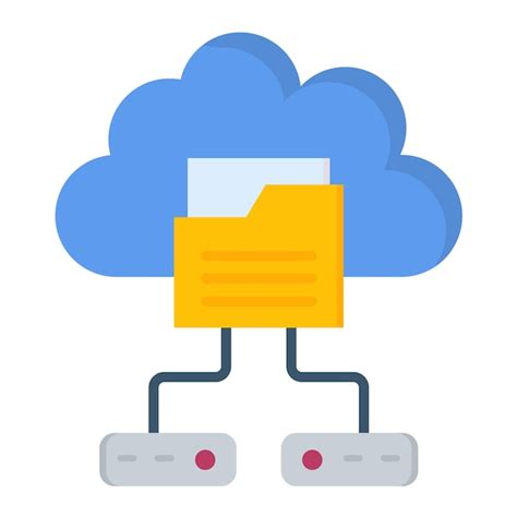 Premium Vector Cloud Backup Flat Illustration