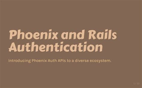 rails and phoenix authentication santa monica elixir ppt