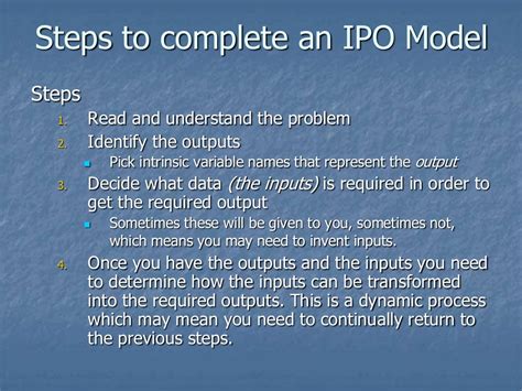 The Ipo Model