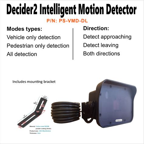 Decider2 Motion Detector W Directional Logic Parking Alert Signs