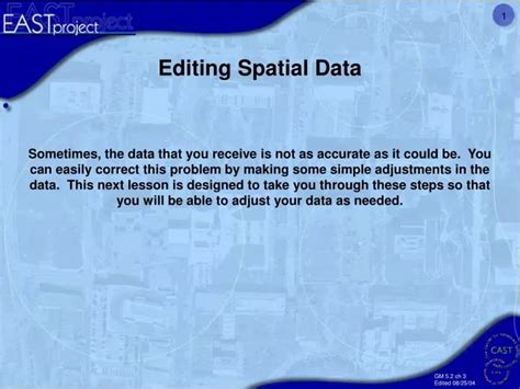 Ppt Editing Spatial Data Powerpoint Presentation Free Download Id3866974