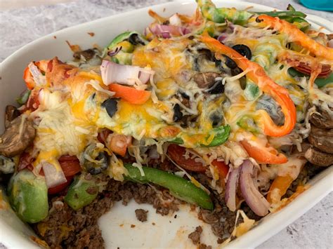 Keto Pizza Bake The Lazy K Kitchen